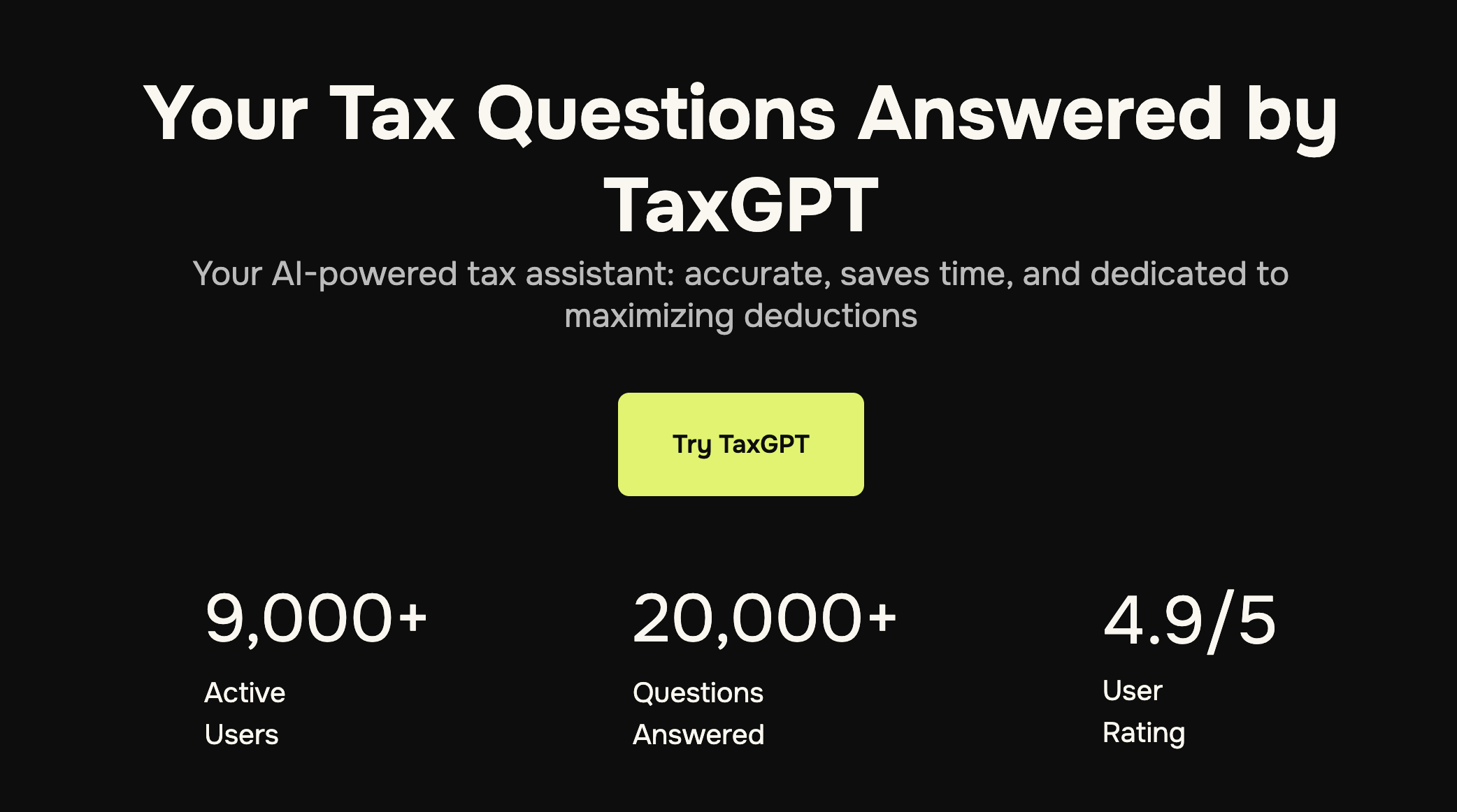 TaxGPT: Your AI Tax Assistant